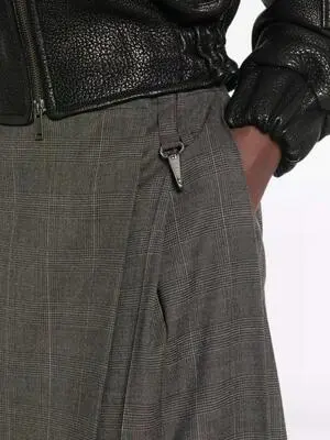 Simone Rocha Prince Of Wales Check Pleated Skirt