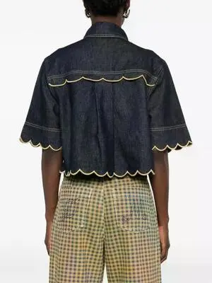 Farm Rio Scallop-edge Shirt