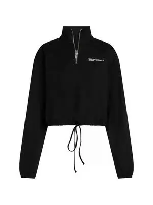 Karl Lagerfeld Half-zip Sweatshirt - Black