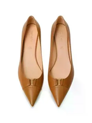 TWINSET Leather Court Shoes With Logo