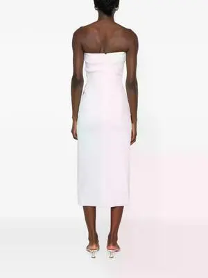 Brandon Maxwell Strapless Midi Dress