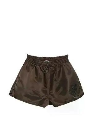 Cecilie Bahnsen Colette Bow-embroidered Shorts