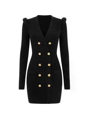 Elisabetta Franchi Button Detailed Cocktail Dresses