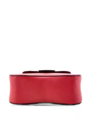 Prada Sidonie Top Handle Bag Saffiano Leather Small Satchel - Red