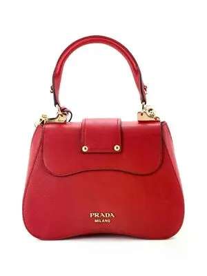 Prada Sidonie Top Handle Bag Saffiano Leather Small Satchel