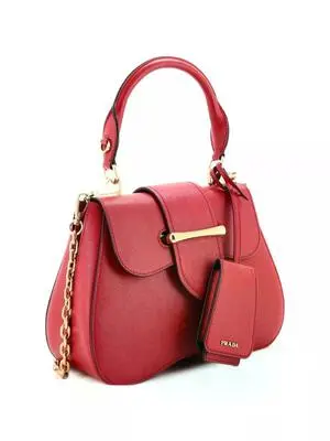 Prada Sidonie Top Handle Bag Saffiano Leather Small Satchel