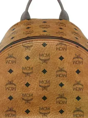 Mcm X We The Best Stark Medium Visetos-print Backpack
