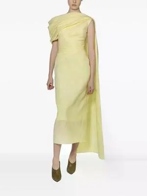 ROKSANDA Maite Draped Textured Dress