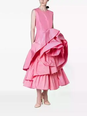 ROKSANDA Radica Rosette-detail Tiered Dress