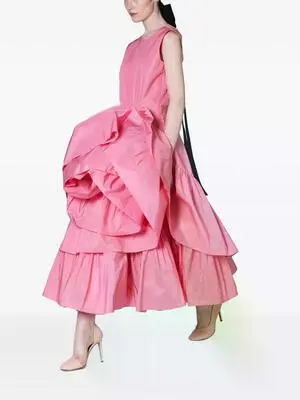 ROKSANDA Radica Rosette-detail Tiered Dress