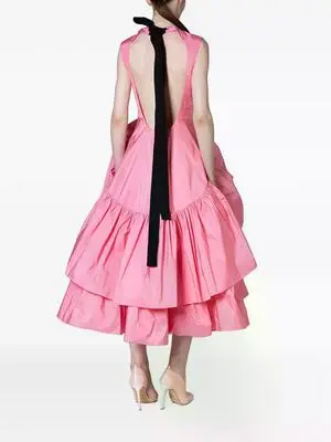 ROKSANDA Radica Rosette-detail Tiered Dress