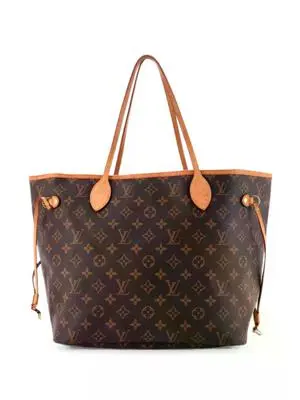 LOUIS VUITTON Neverfull Nm Monogram Canvas Mm Tote Bag - Brown