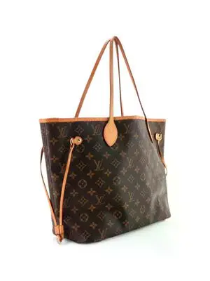 LOUIS VUITTON Neverfull Nm Monogram Canvas Mm Tote Bag - Brown