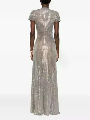 SELF-PORTRAIT Rhinestone-embellished Maxi Dress