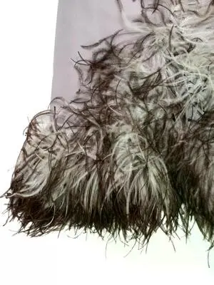 16Arlington Flora Feather-trim Midi Skirt