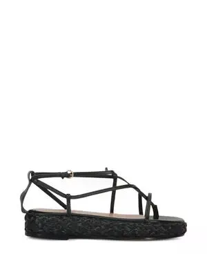 Red Valentino Braided-sole Cage-strap Sandals