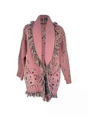 Alanui Paisley Wrap Cardigan - Pink