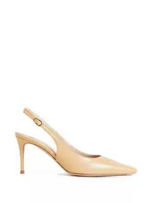 Roberto Festa Atlante Buckle-fastening Slingback Heeled Pumps - Neutrals