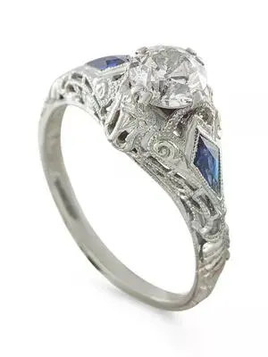 LB EXCLUSIVE Diamond And Sapphire Ring