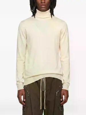 Rick Owens Roll-neck Long-sleeve Sweater - Neutrals