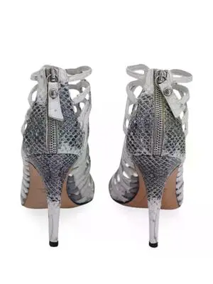STUART WEITZMAN Loops Python-embossed Sandals