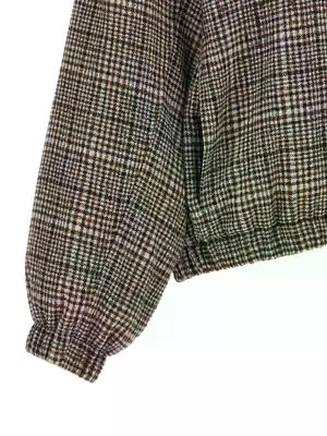 Brunello Cucinelli Sequin-embellished Check Bomber Jacket