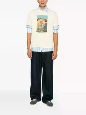 JW Anderson Graphic-print T-shirt - Neutrals