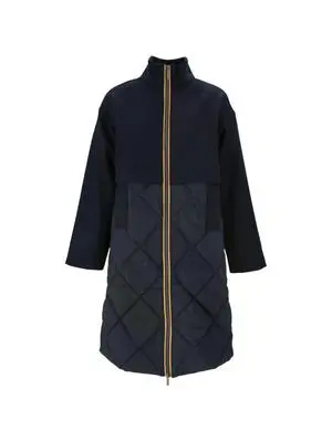 K-WAY Quilted Wool-blend Parka Coat