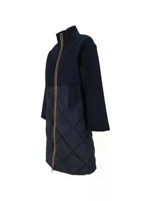 K-WAY Quilted Wool-blend Parka Coat