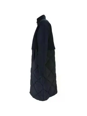 K-WAY Quilted Wool-blend Parka Coat