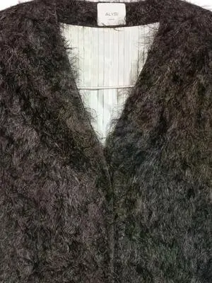 ALYSI Brushed-effect V-neck Gilet