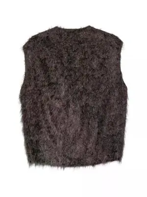 ALYSI Brushed Effect V-neck Gilet