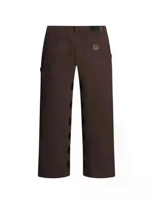 LOSTSHDWS Floral Patchwork Carpenter Trousers