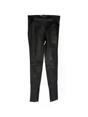 Balenciaga Skinny-leg Leather Trousers - Black
