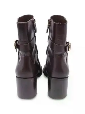 STUART WEITZMAN Buckled Zip-up Ankle Boots