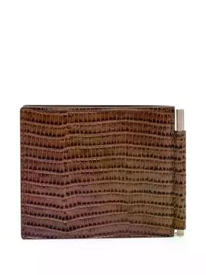 TOM FORD Lizard-effect Leather Wallet