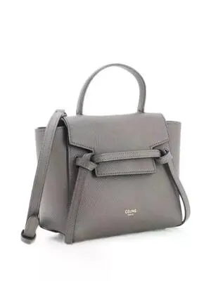 Celine Belt Bag Textured Leather Pico Shoulder Bag