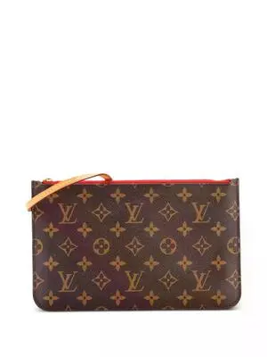 LOUIS VUITTON Monogram Canvas Large Pouch - Brown