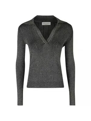 ROBERTO COLLINA Ribbed Polo-collar Sweater