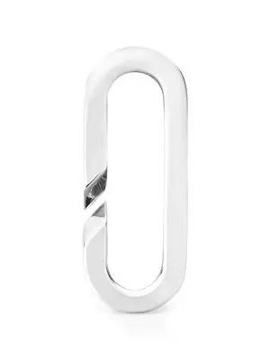 BIZZOTTO GIOIELLI 18k White Gold Open-link Paperclip Pendant - Silver