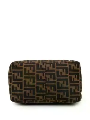 Fendi 20th Century Zucca Canvas Double Flap Mamma Shoulder Bag - Brown