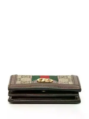 Gucci 2016-2026 Gg Supreme Web Ophidia Wallet Small Wallets