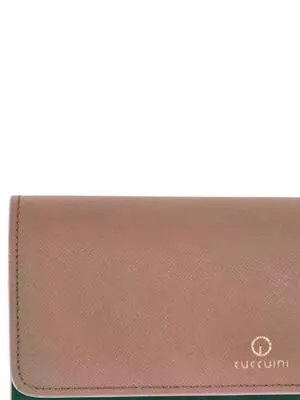 GIANNI CUCCUINI Saffiano-leather Foldover Wallet