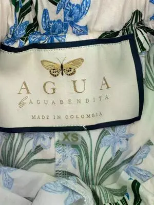 Agua Bendita High-waisted Floral Print Shorts