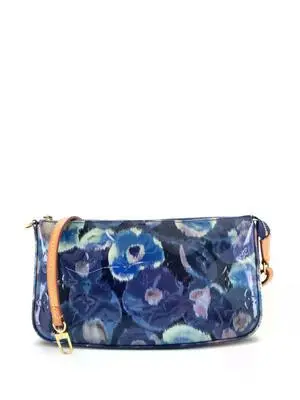 LOUIS VUITTON Monogram Vernis Ikat Pochette Accessoires Nm Shoulder Bag - Blue
