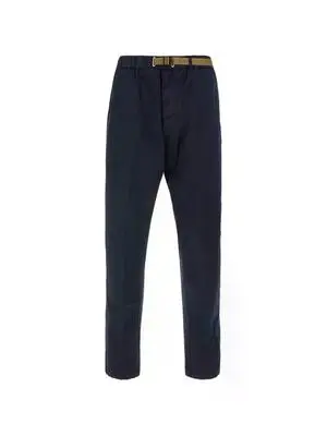 WHITE SAND Belted Chinos - Blue
