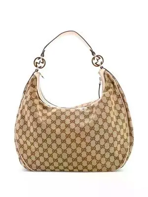 Gucci Gg Canvas Large Hobo Bag - Brown