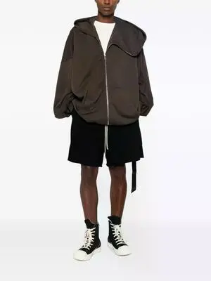Rick Owens Mountain Asymmetric Zip-up Hoodie