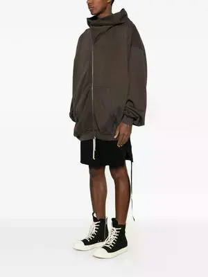 Rick Owens Mountain Asymmetric Zip-up Hoodie