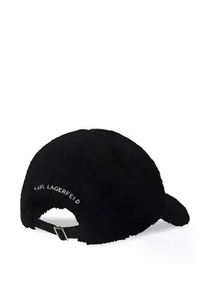 Karl Lagerfeld Shearling Baseball Cap